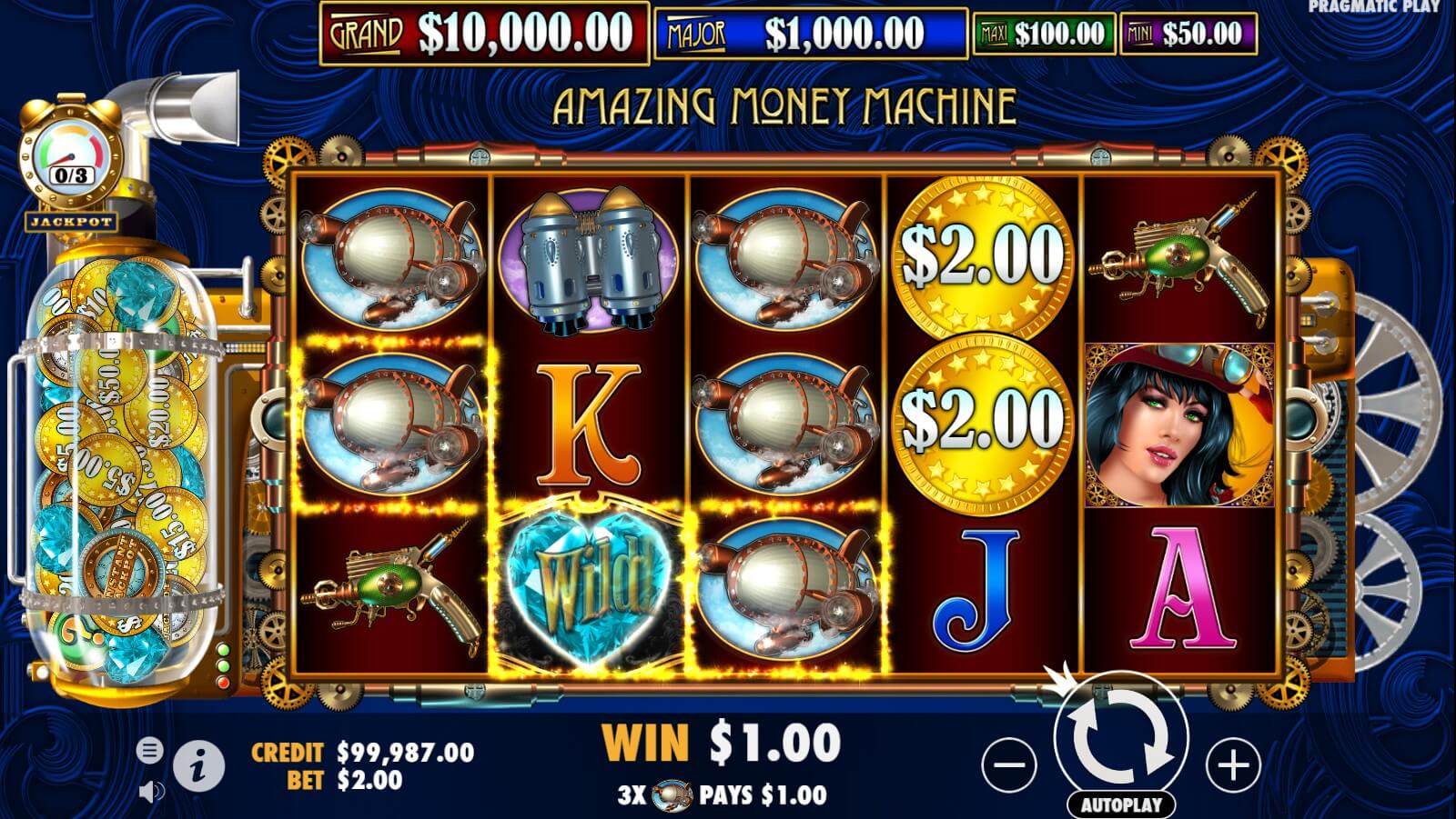 Amazing Money Machine Slot Free Demo Play or for Real Money - Correct ...