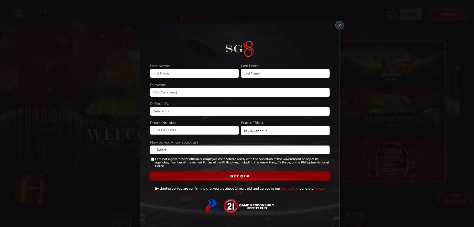 SG8 Casino Review - Safe or Scam?